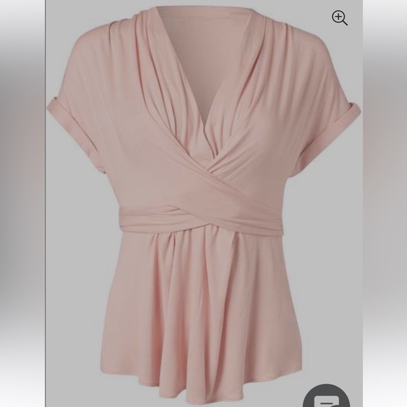 VENUS | Tops | Xl Peachy Cream Venus Kimono Wrap Shirt | Poshmark